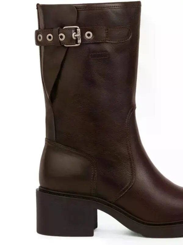 Ba&sh Cameron Buckle-detail Biker Boots