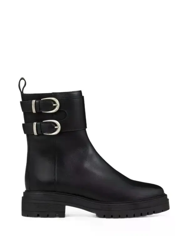 Ba&sh Coda Buckle-detail Leather Biker Boots