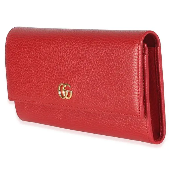 Gucci Dollar Calfskin Gg Marmont Continental Wallet
