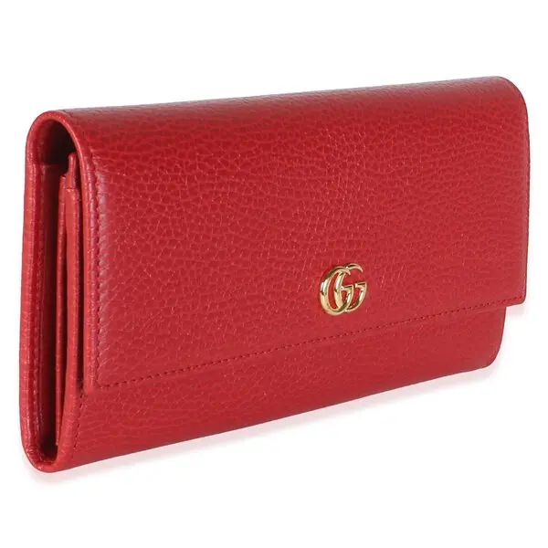 Gucci Dollar Calfskin Gg Marmont Continental Wallet