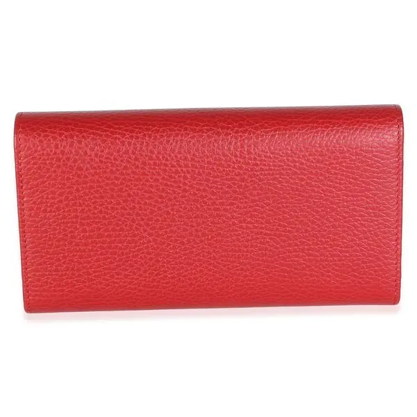 Gucci Dollar Calfskin Gg Marmont Continental Wallet