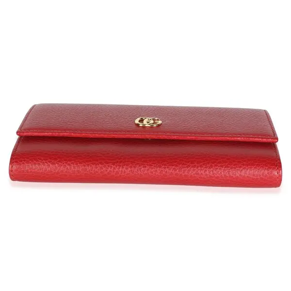 Gucci Dollar Calfskin Gg Marmont Continental Wallet