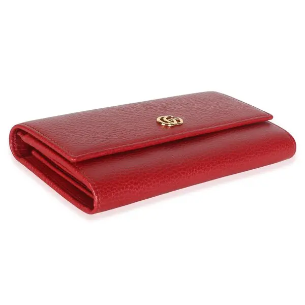 Gucci Dollar Calfskin Gg Marmont Continental Wallet