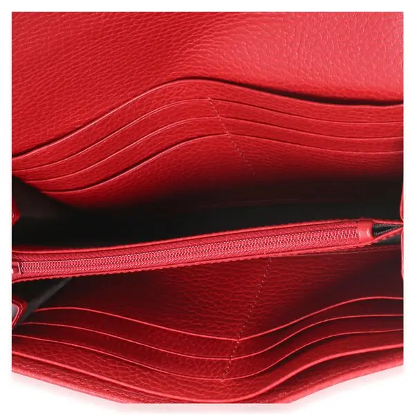 Gucci Dollar Calfskin Gg Marmont Continental Wallet