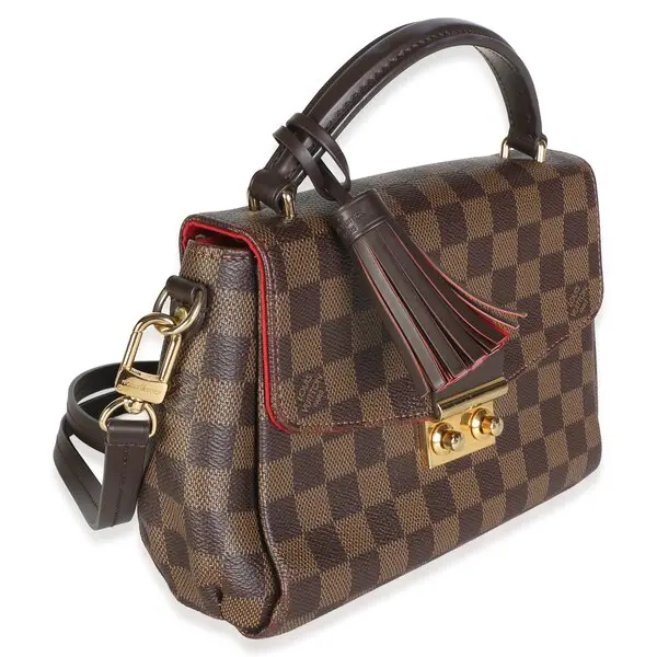 LOUIS VUITTON Damier Ebene Canvas Croisette - Brown