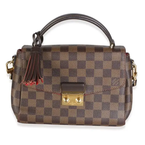 LOUIS VUITTON Damier Ebene Canvas Croisette - Brown