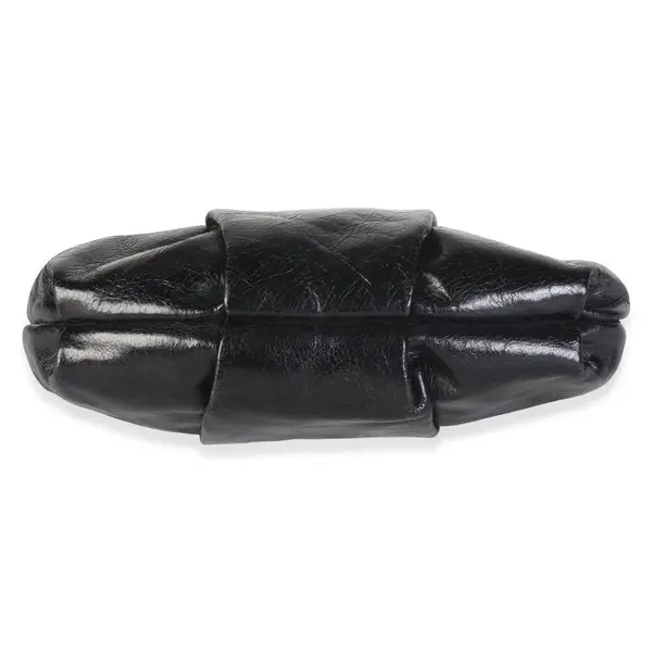 Prada Vitello Shine Pleated Bow Wristlet Clutch