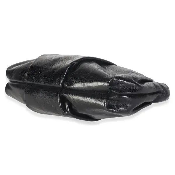 Prada Vitello Shine Pleated Bow Wristlet Clutch