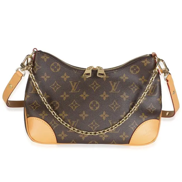 LOUIS VUITTON Natural Monogram Canvas Boulogne Pm Nm - Brown