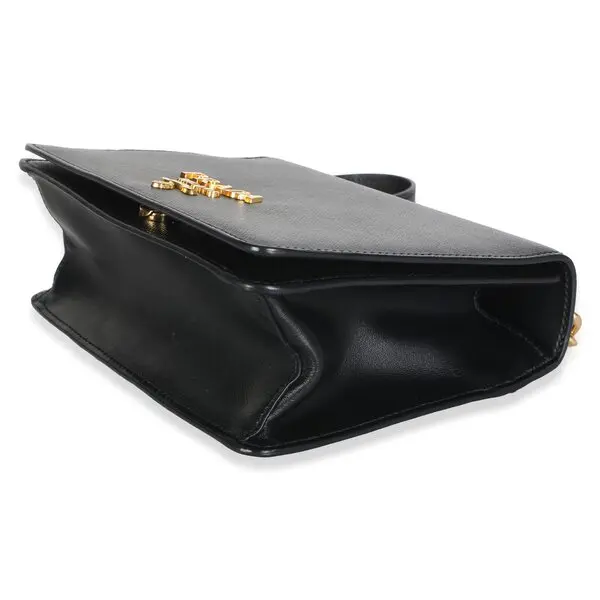 Prada Saffiano Logo Chain Flap Bag
