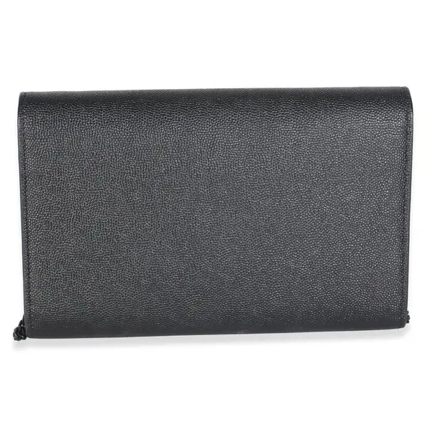 Saint Laurent Grain De Poudre Uptown Chain Wallet