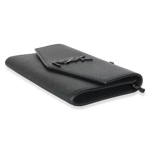 Saint Laurent Grain De Poudre Uptown Chain Wallet