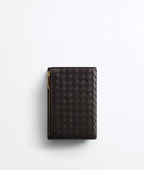 Bottega Veneta Intrecciato Piccolo Medium Bi-fold Wallet With Flap