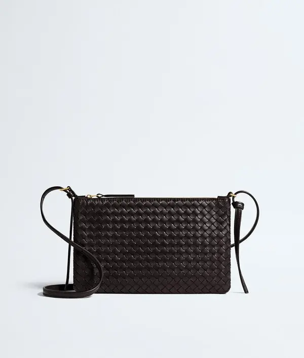 Bottega Veneta Intrecciato Piccolo Medium Pouch - Espresso