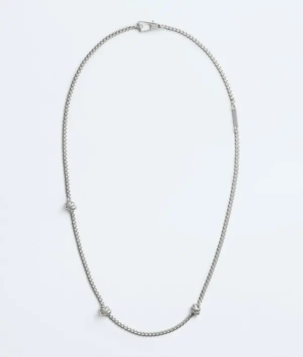 Bottega Veneta Knot Necklace - Silver