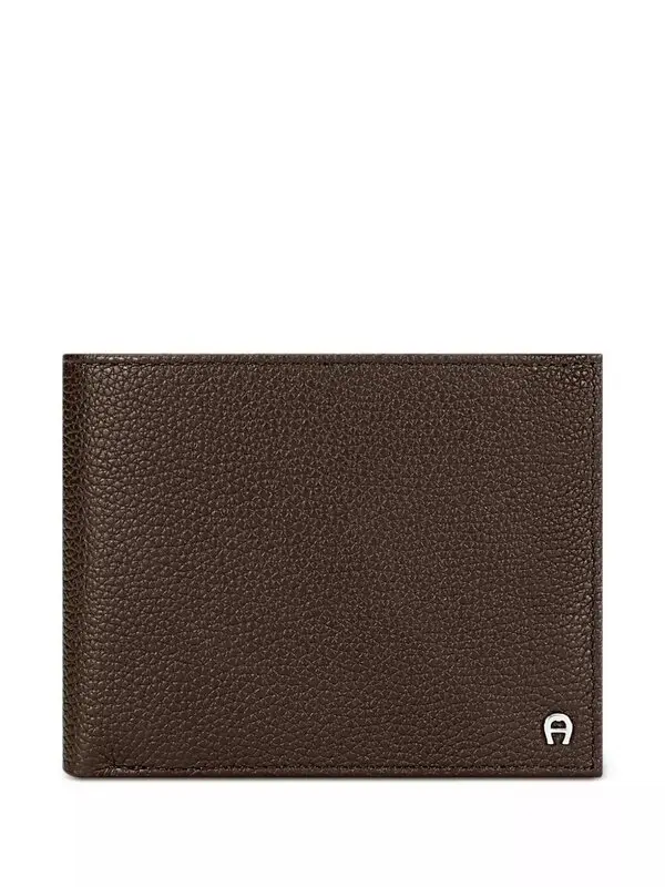 AIGNER Mica Pebbled Leather Bi-fold Wallet