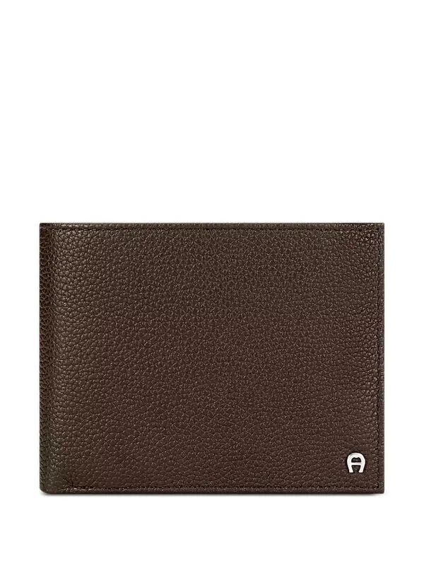 AIGNER Mica Pebbled Leather Bi-fold Wallet