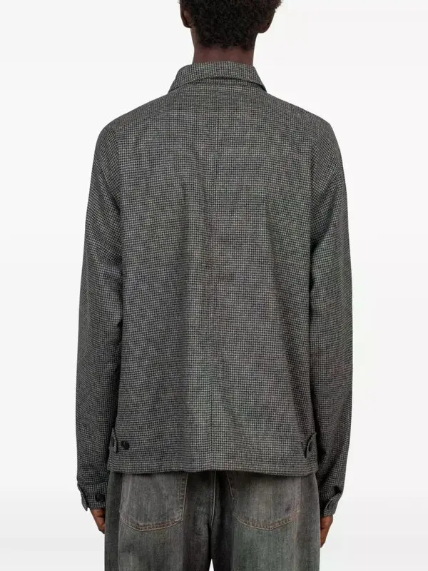 ANOTHER ASPECT 3.0 Check Zip-up Shirt Jacket