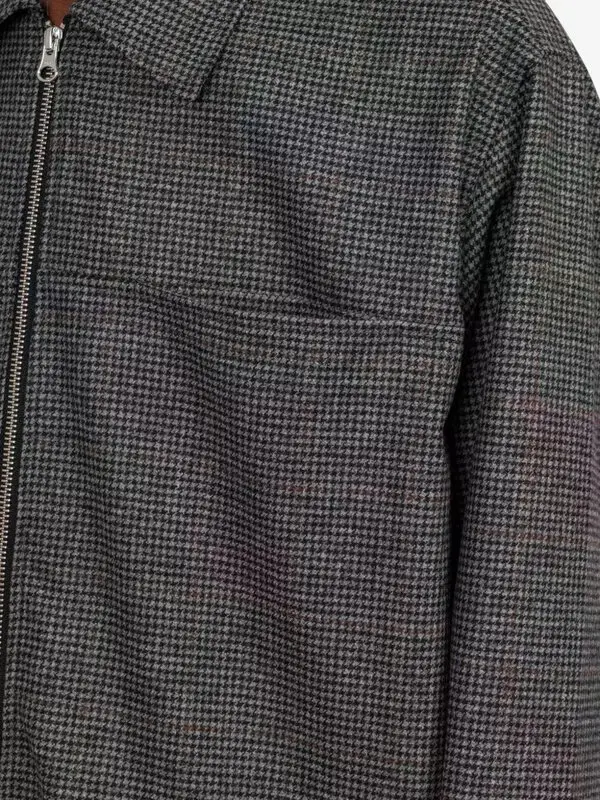 ANOTHER ASPECT 3.0 Check Zip-up Shirt Jacket