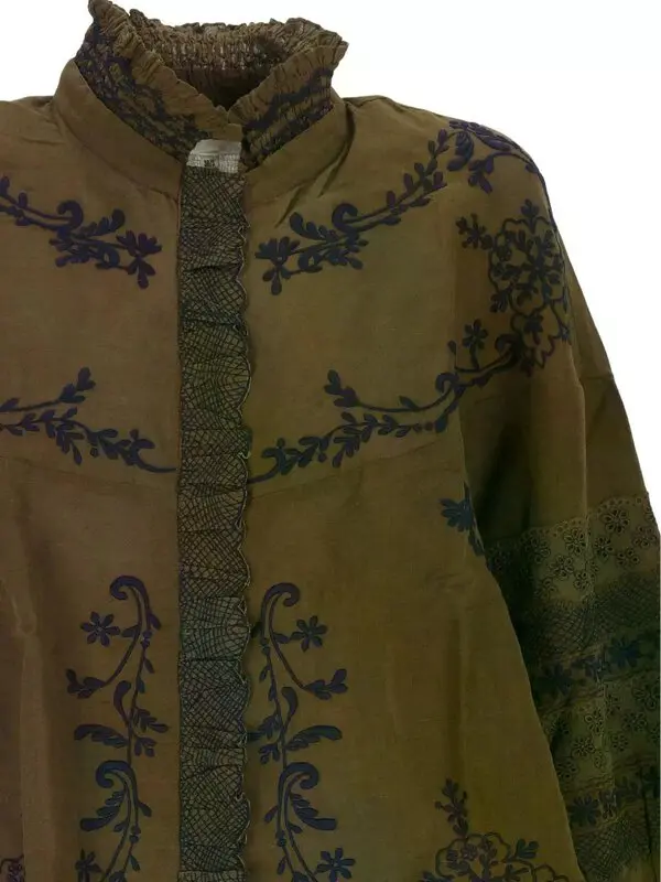 Antik Batik Penny Embroidered Ruffled Shirt