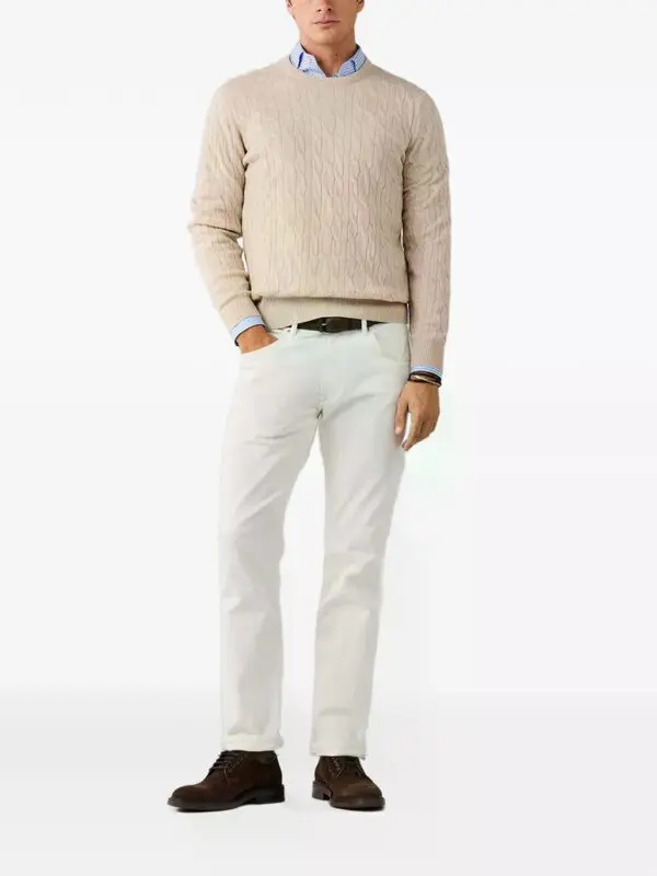 HACKETT  Cable-knit Crew-neck Sweater