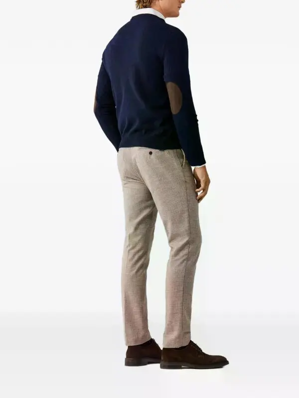 HACKETT  V-neck Elbow-patch Sweater