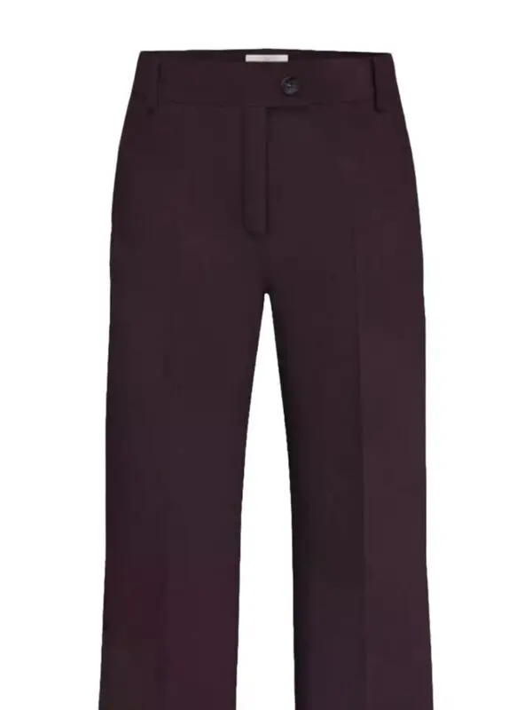 Marella Pressed-crease Tailored Trousers - Red