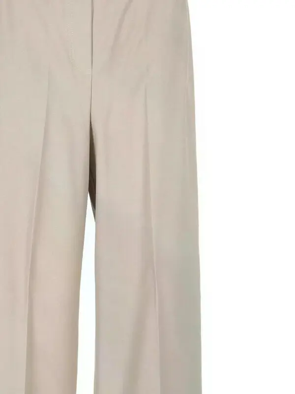 Marella Elasticated-waistband Pressed-crease Trousers