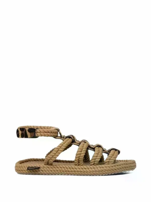 BOHONOMAD Serengeti Leopard-print Studded Sandals