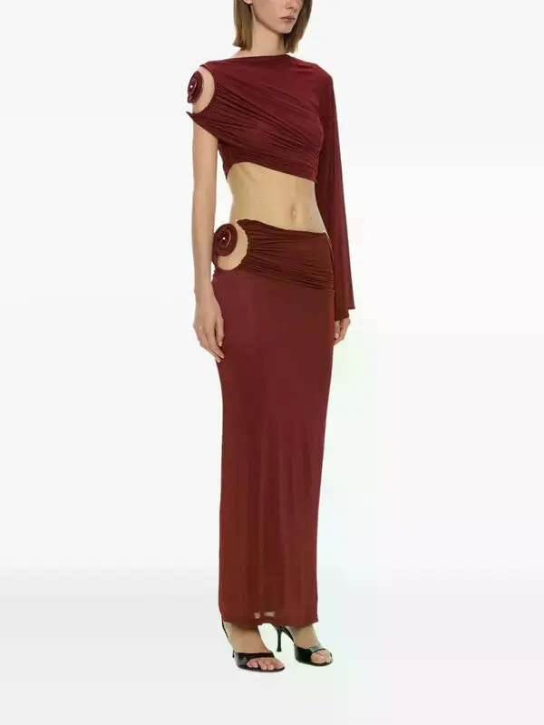 Christopher Esber Aurelia Sculpted Spiral Drape Blouse