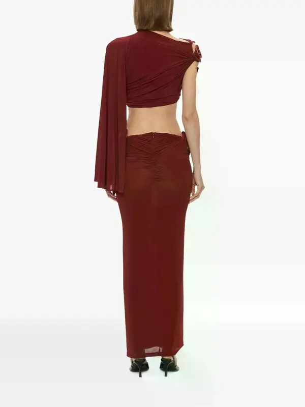 Christopher Esber Aurelia Sculpted Spiral Drape Blouse