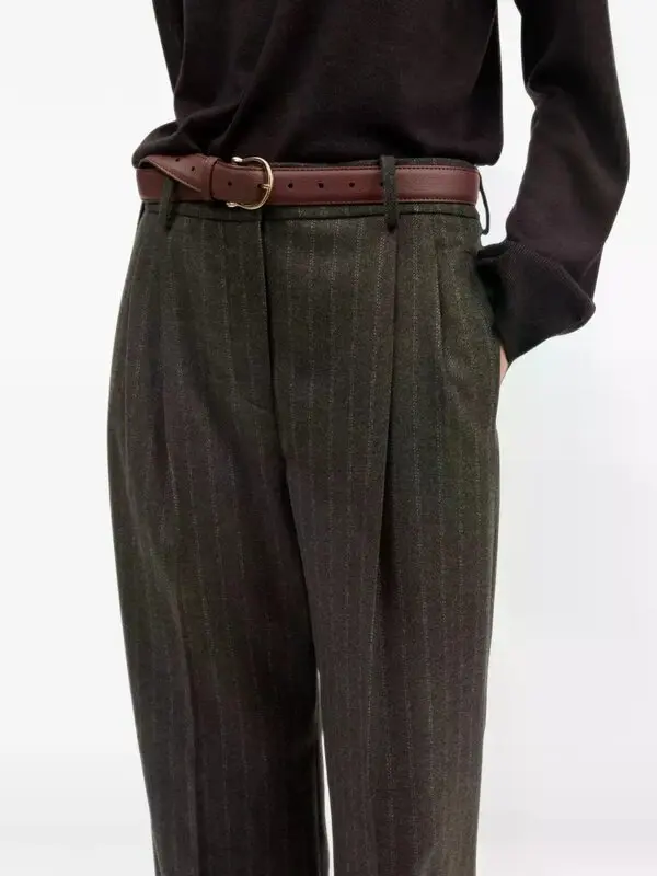 SKALL STUDIO Harry Pinstripe Pleated Trousers