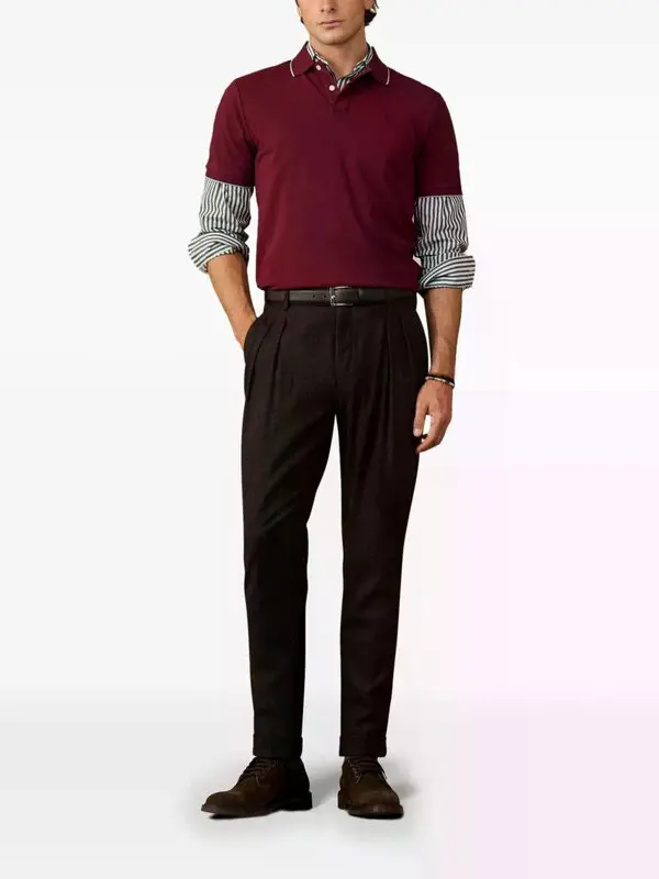 HACKETT  Logo-embroidered Short-sleeve Polo Shirt