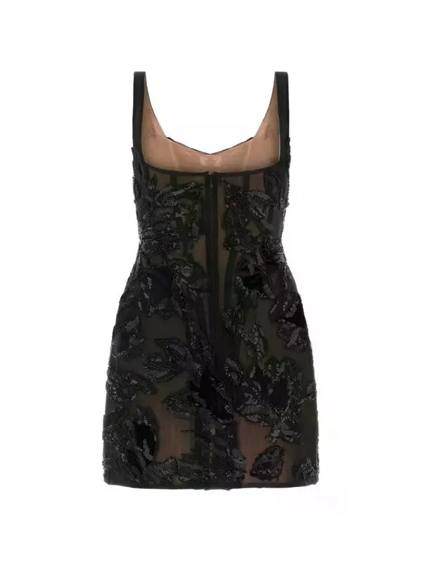 Costarellos Elitta Sequin-embellished Tulle Mini Dress
