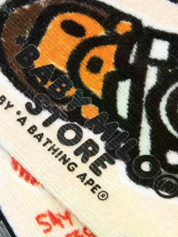 A BATHING APE Baby Milo Graphic-print Socks