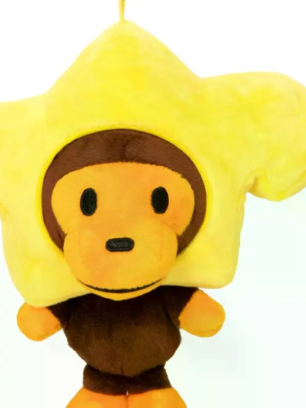 A BATHING APE Baby Milo Star-shaped Plush Keychain