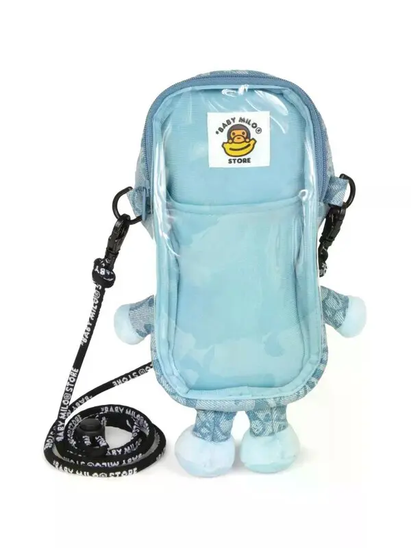 A BATHING APE Monogram Phone Bag - Blue