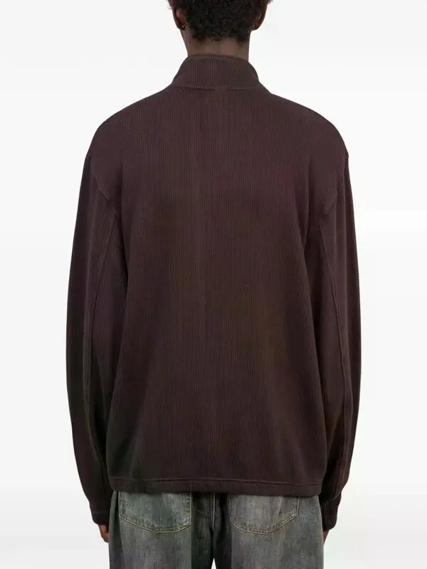 ANOTHER ASPECT 3.0 Ribbed Zip-up Sweatshirt