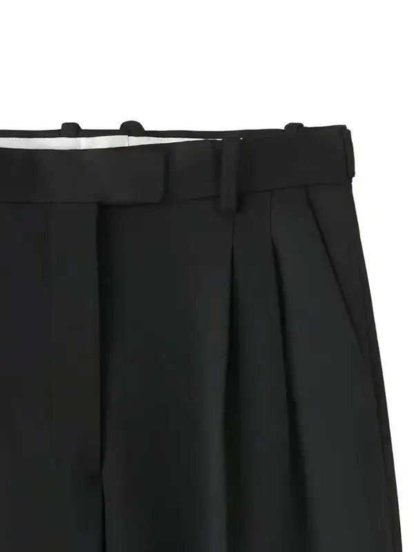 Almada Label Pleated Wide-leg Trousers