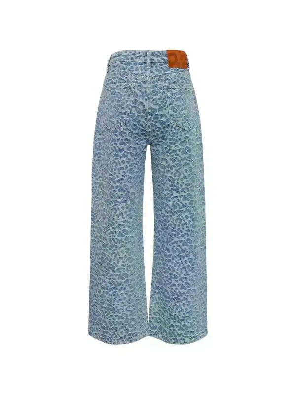 Rally Movement Leopard-print Baggy Jeans