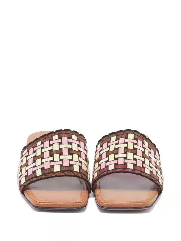 Marni Woven Knit Slides - Multicolour