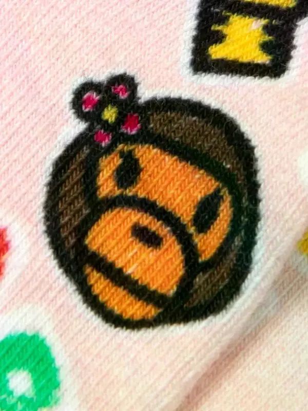 A BATHING APE Baby Milo And Friends Graphic-print Socks