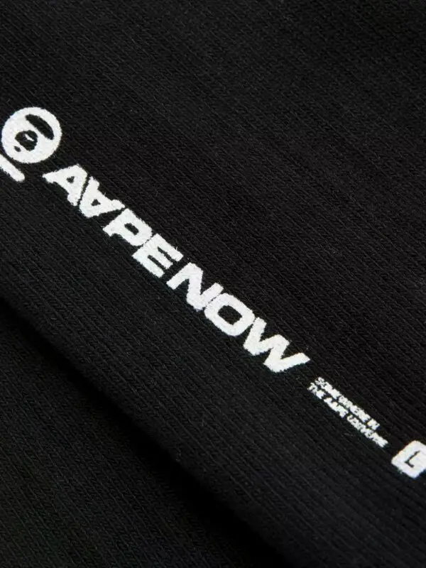 AAPE BY *A BATHING APE Moonface Logo Socks
