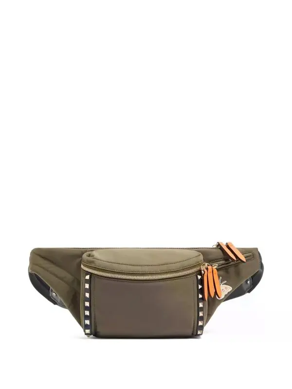 Valentino Garavani Stud Up Waist Bag In Technical Fabric