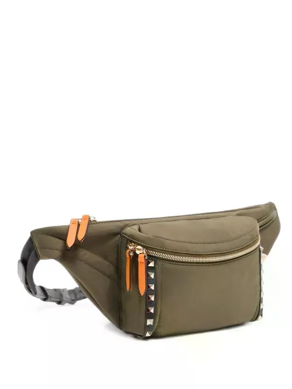 Valentino Garavani Stud Up Waist Bag In Technical Fabric