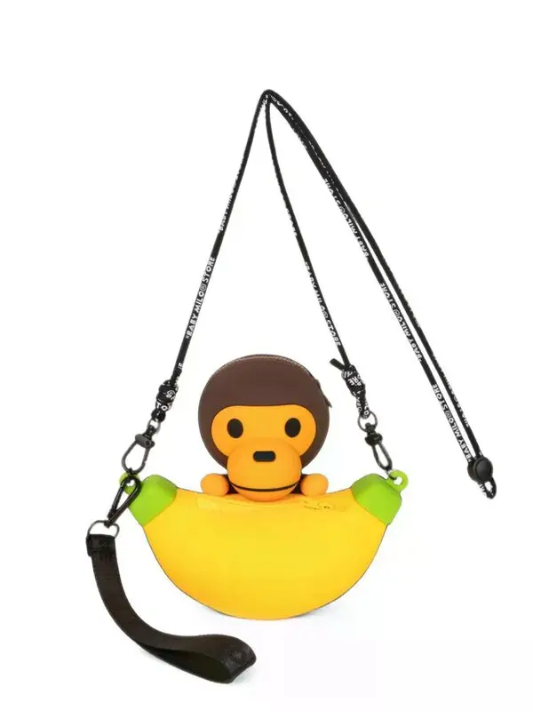 A BATHING APE Baby Milo Banana-shaped Crossbody Bag