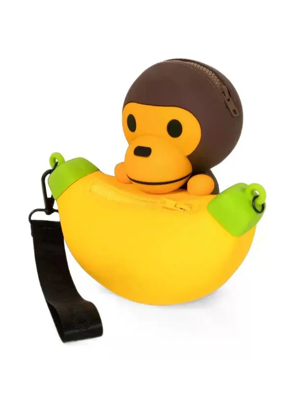 A BATHING APE Baby Milo Banana-shaped Crossbody Bag