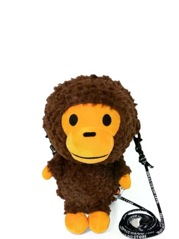 A BATHING APE Baby Milo Plush Crossbody Bag