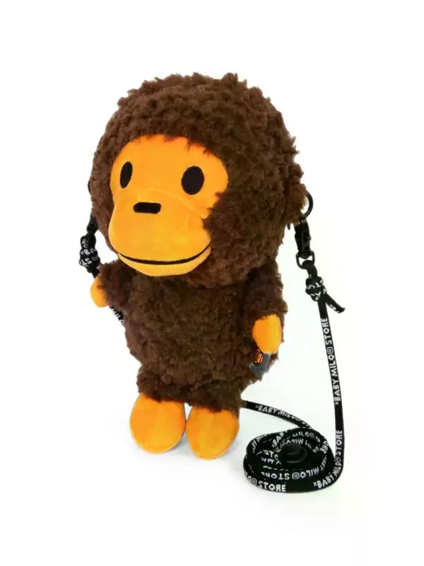 A BATHING APE Baby Milo Plush Crossbody Bag