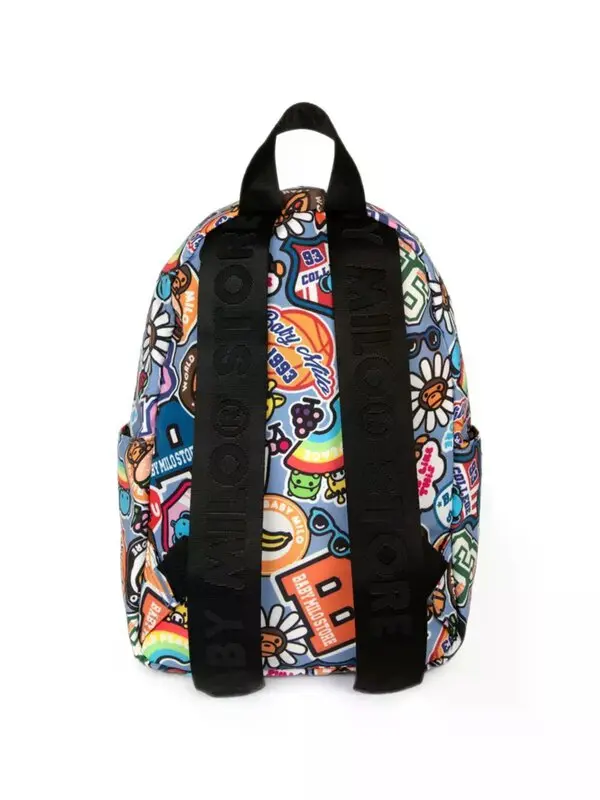 A BATHING APE Small Baby Milo All-over Print Backpack